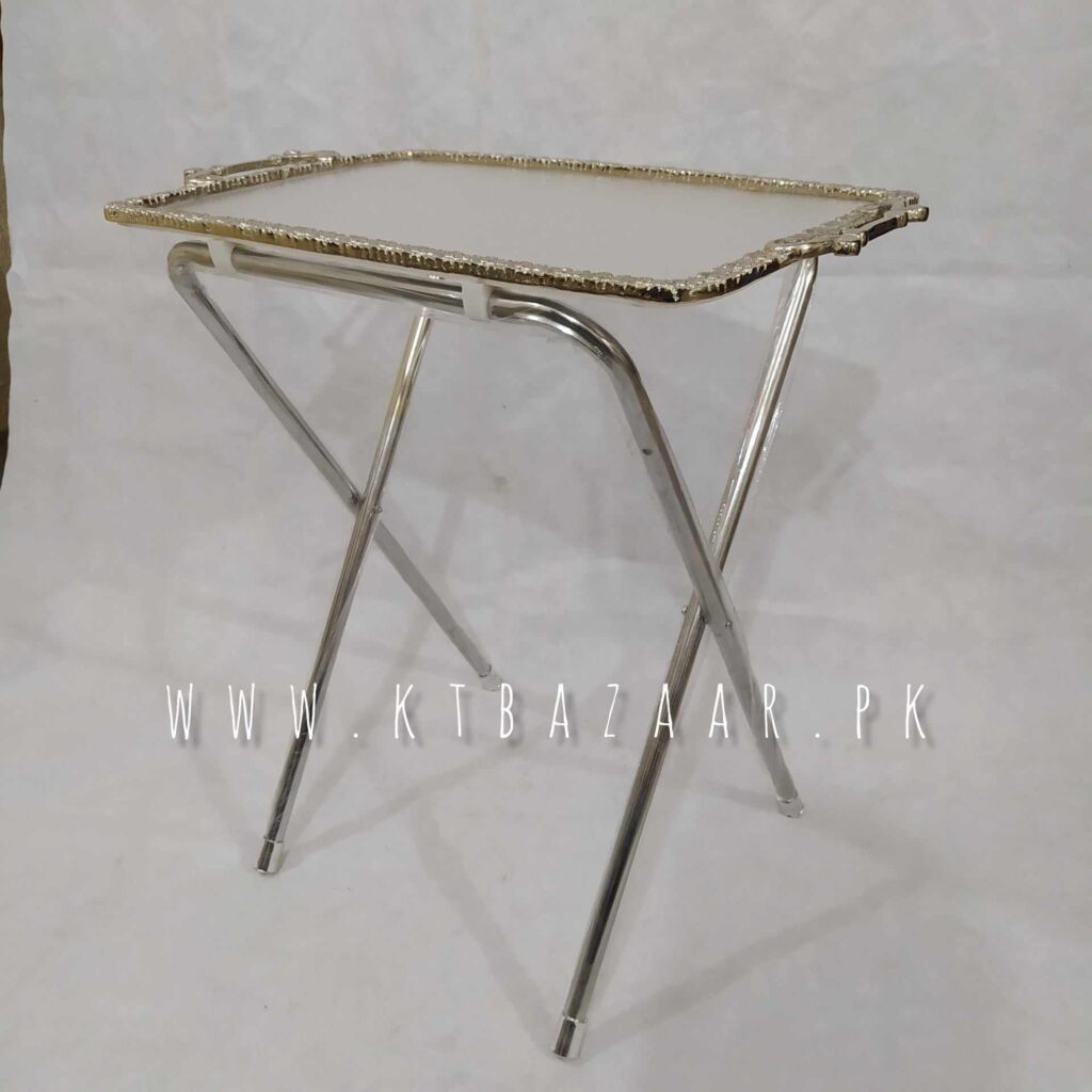 Serving Table with Acrylic Top Large Size – KT Bazaar